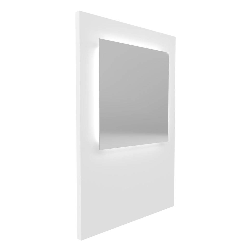 Floating Square Mirror w/ Indirect LED Lighting | Collins