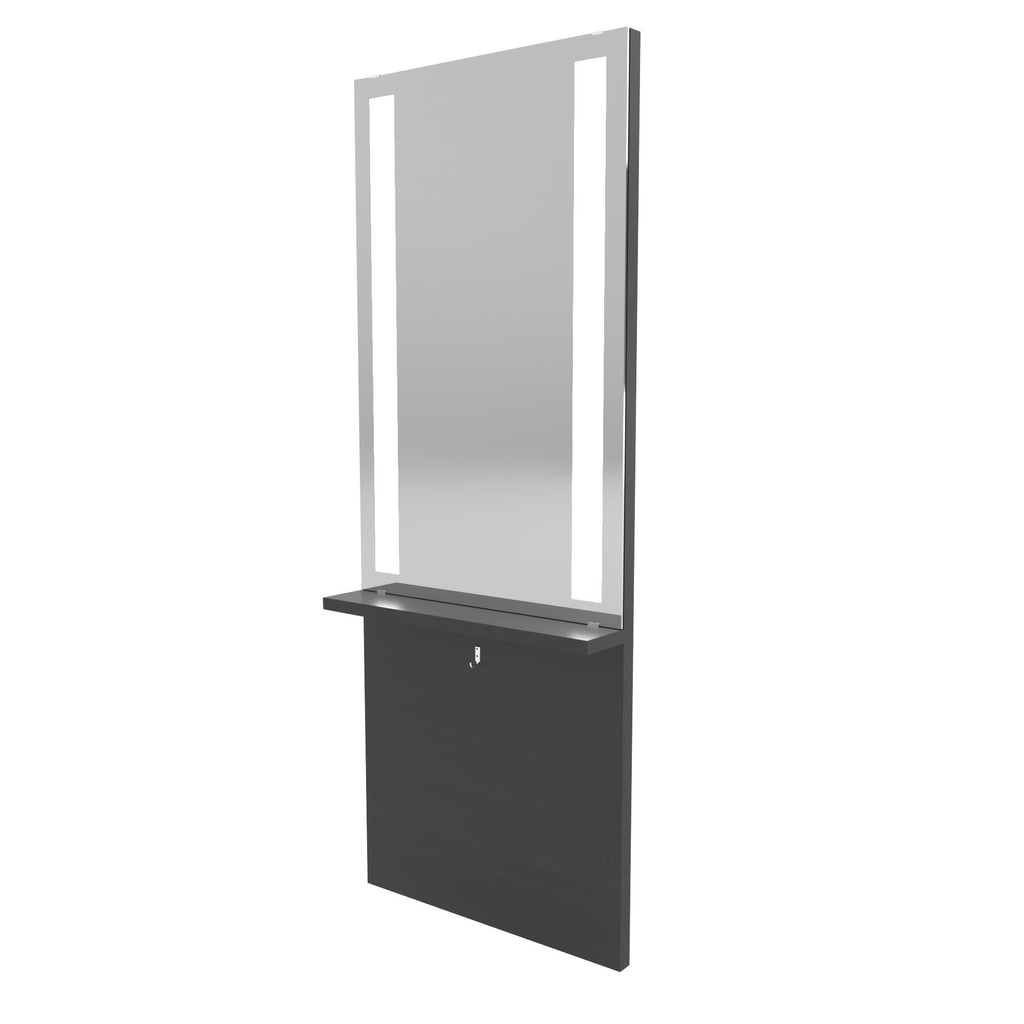 Roots Mirror w/ Ledge & Direct LED Lighting | Collins